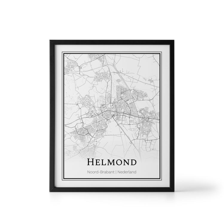 Plattegrond Helmond poster - Where It Happened