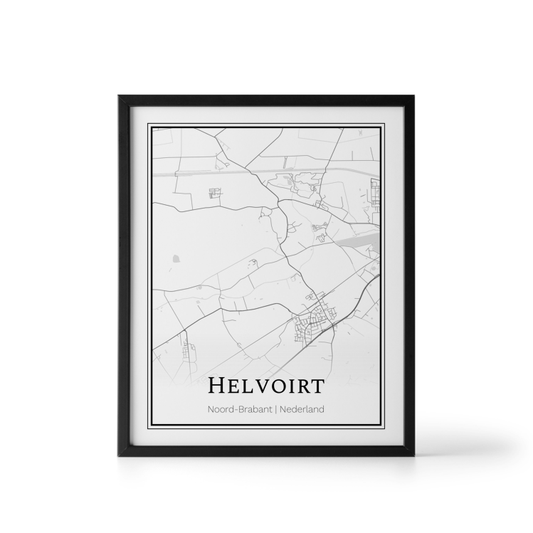 Plattegrond Helvoirt poster - Where It Happened