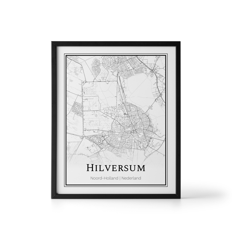 Plattegrond Hilversum poster - Where It Happened
