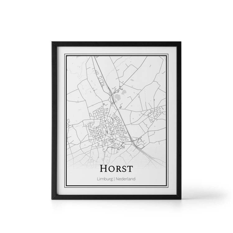Plattegrond Horst poster - Where It Happened