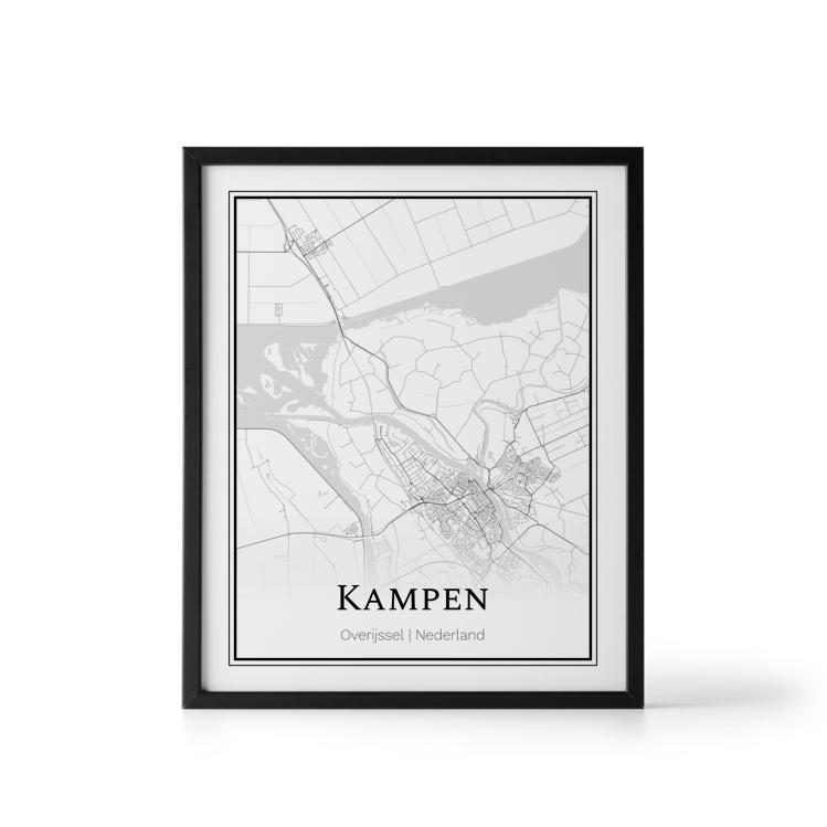 Plattegrond Kampen poster - Where It Happened
