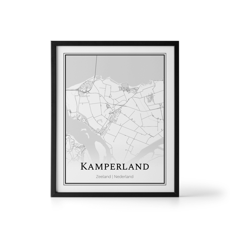 Plattegrond Kamperland poster - Where It Happened