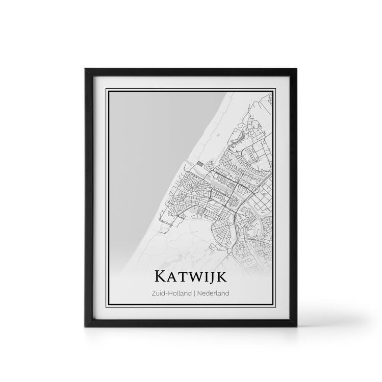 Plattegrond Katwijk poster - Where It Happened