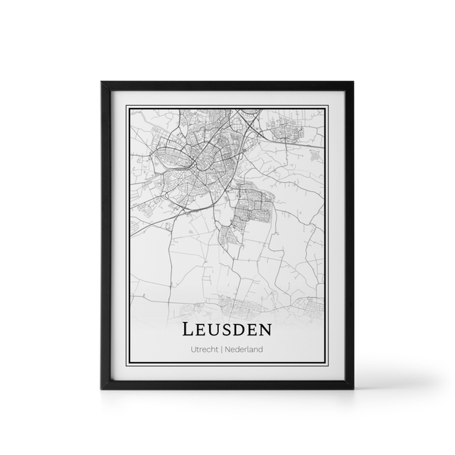 Plattegrond Leusden poster - Where It Happened