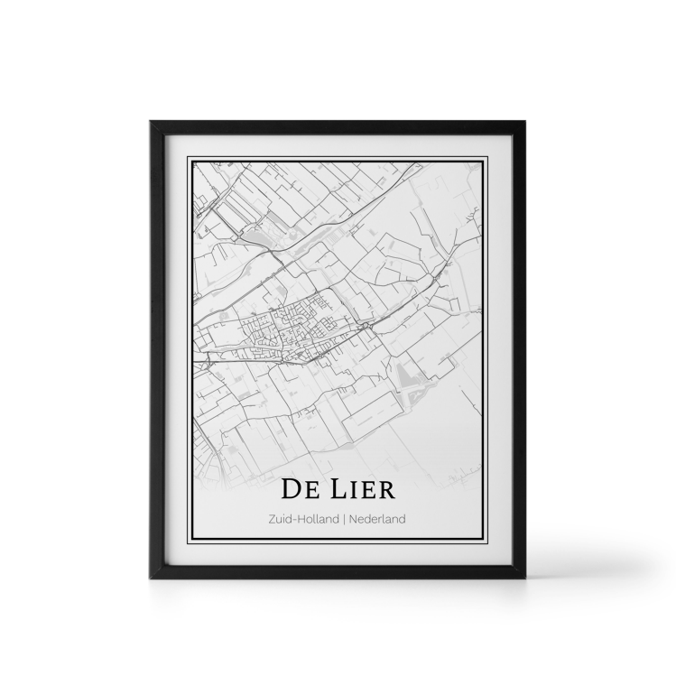 Plattegrond De Lier poster - Where It Happened