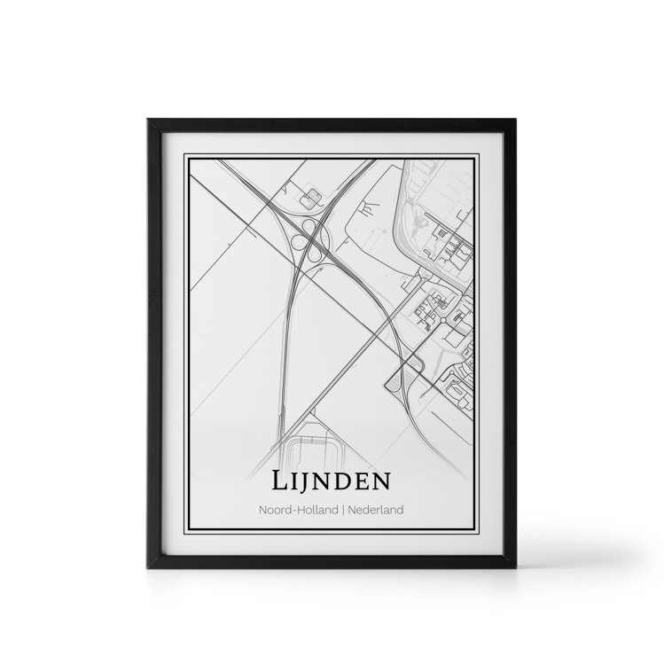 Plattegrond Lijnden poster - Where It Happened