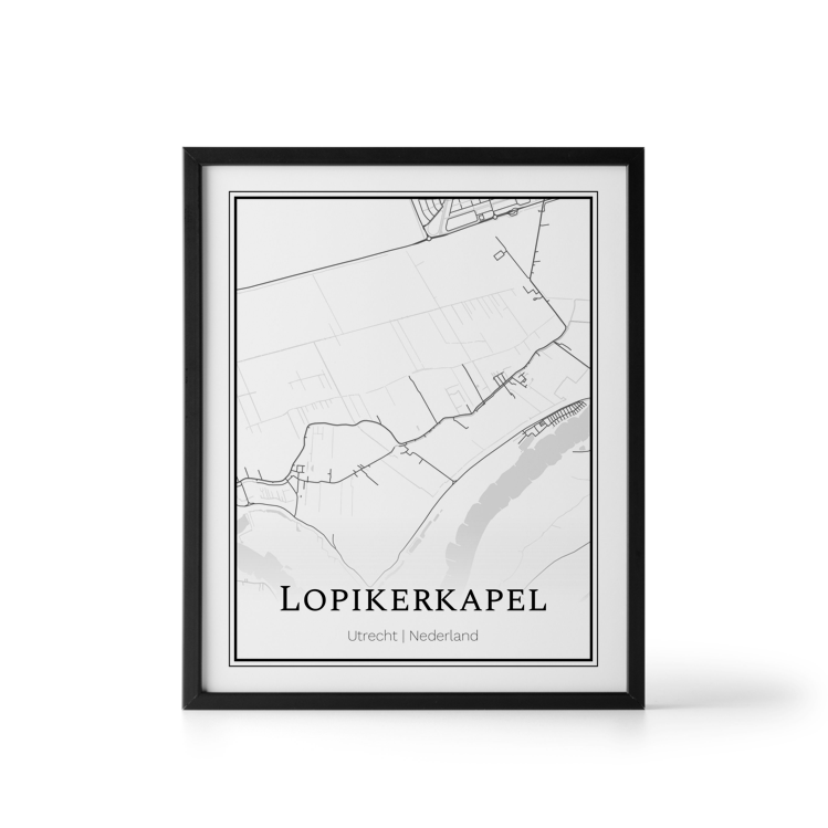 Plattegrond Lopikerkapel poster - Where It Happened