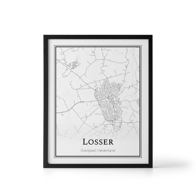 Plattegrond Losser poster - Where It Happened