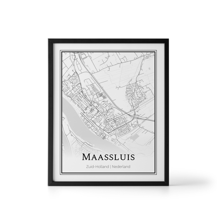 Plattegrond Maassluis poster - Where It Happened