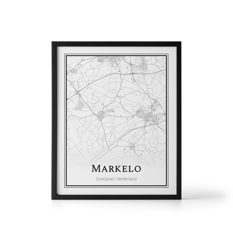 Plattegrond Markelo poster - Where It Happened
