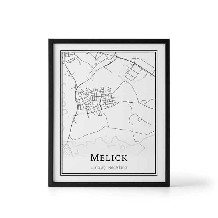 Plattegrond Melick poster - Where It Happened