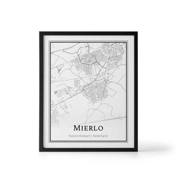 Plattegrond Mierlo poster - Where It Happened