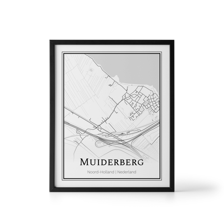 Plattegrond Muiderberg poster - Where It Happened