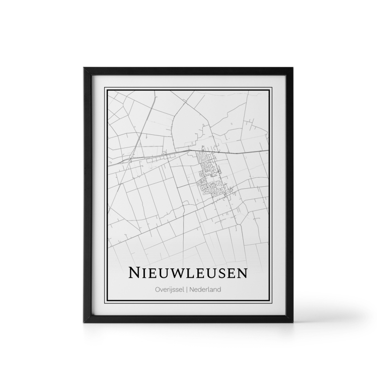 Plattegrond Nieuwleusen poster - Where It Happened
