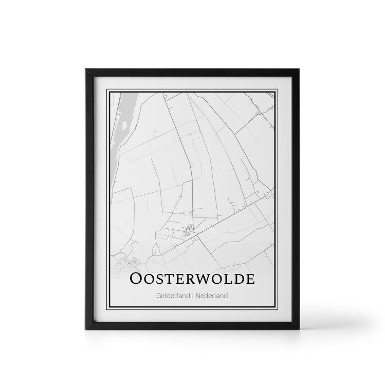 Plattegrond Oosterwolde poster - Where It Happened