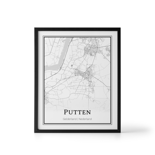 Plattegrond Putten poster - Where It Happened
