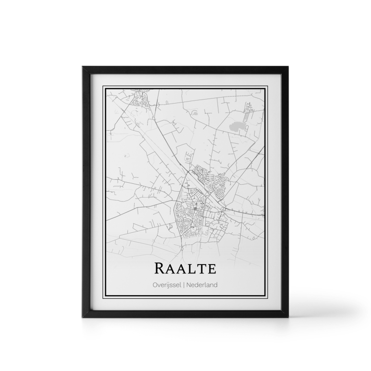 Plattegrond Raalte poster - Where It Happened