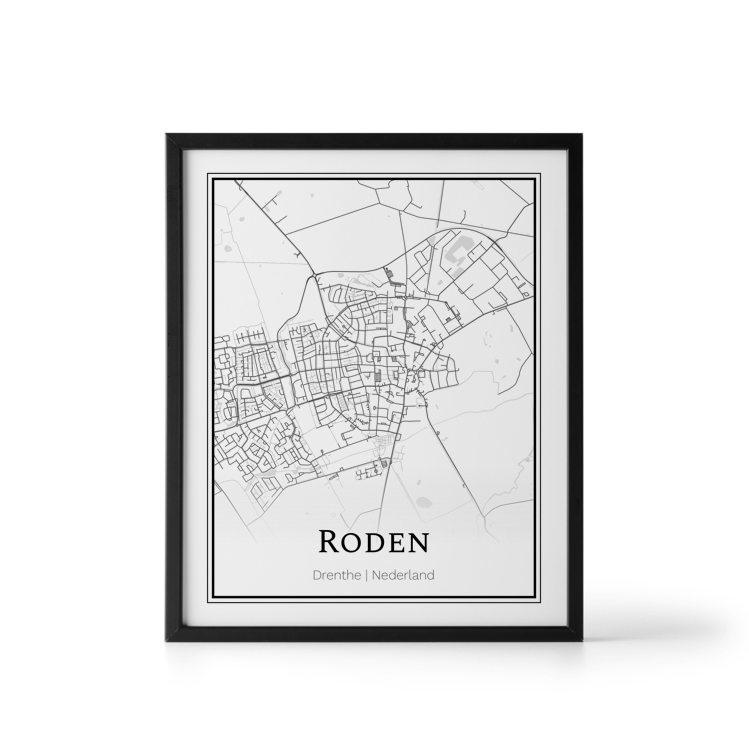 Plattegrond Roden poster - Where It Happened