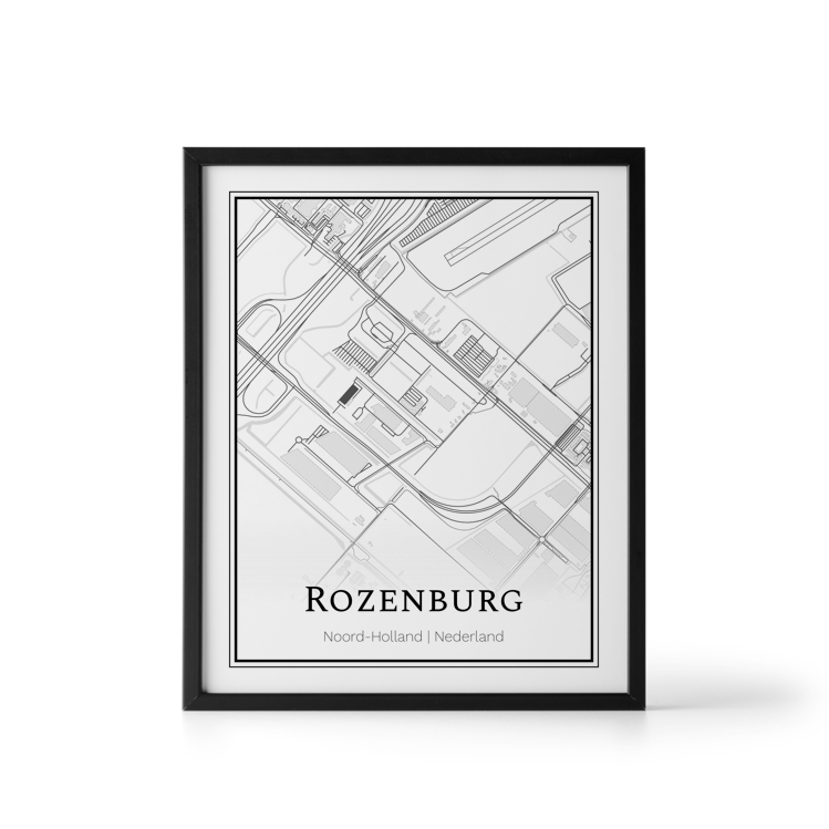 Plattegrond Rozenburg poster - Where It Happened