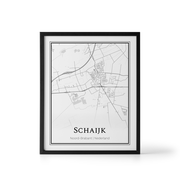 Plattegrond Schaijk poster - Where It Happened