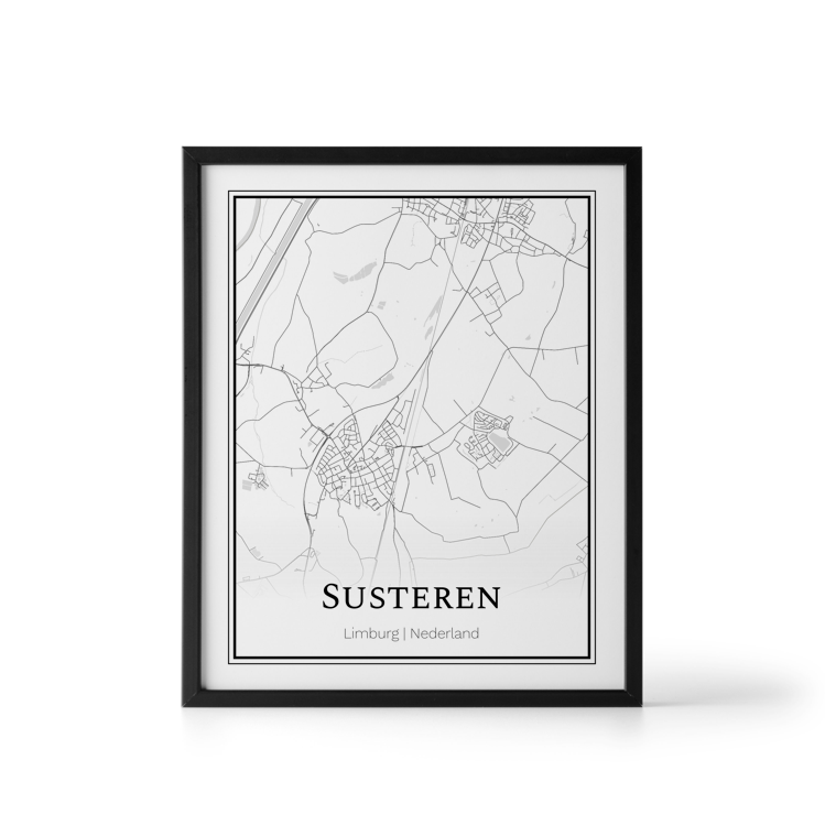 Plattegrond Susteren poster - Where It Happened