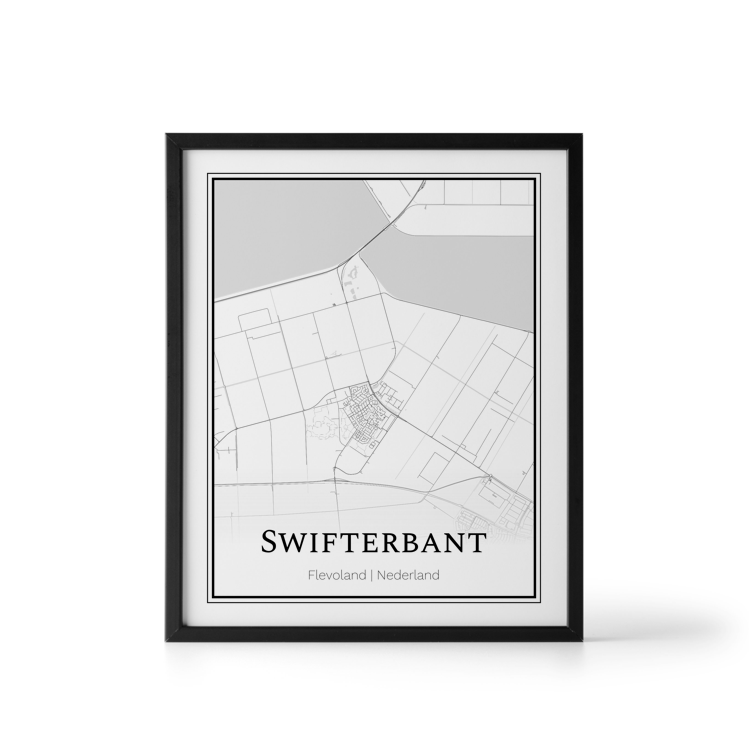 Plattegrond Swifterbant poster - Where It Happened