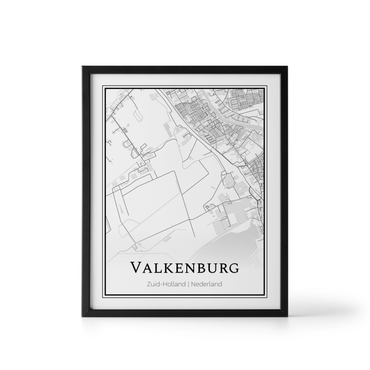 Plattegrond Valkenburg poster - Where It Happened