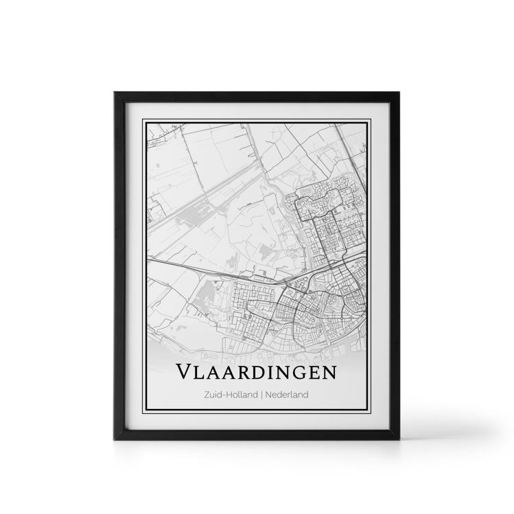 Plattegrond Vlaardingen poster - Where It Happened
