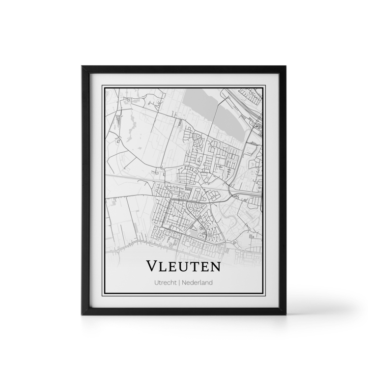 Plattegrond Vleuten poster - Where It Happened