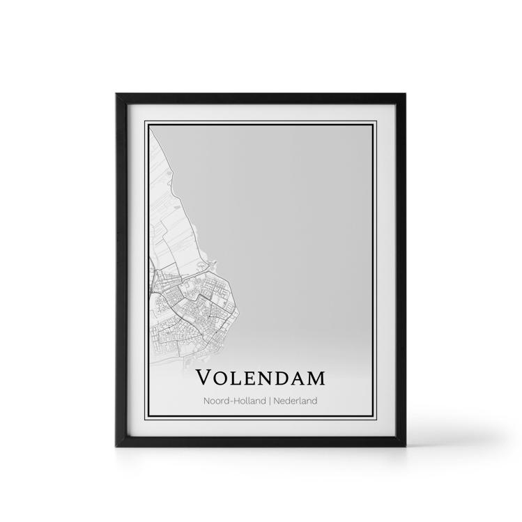 Plattegrond Volendam poster - Where It Happened