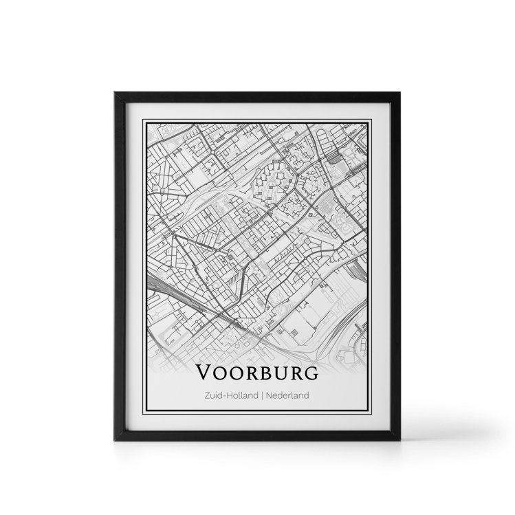 Plattegrond Voorburg poster - Where It Happened
