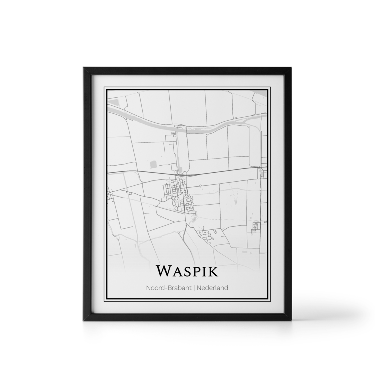 Plattegrond Waspik poster - Where It Happened