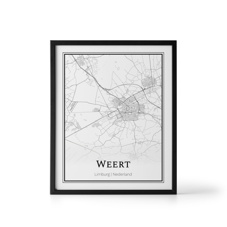 Plattegrond Weert poster - Where It Happened