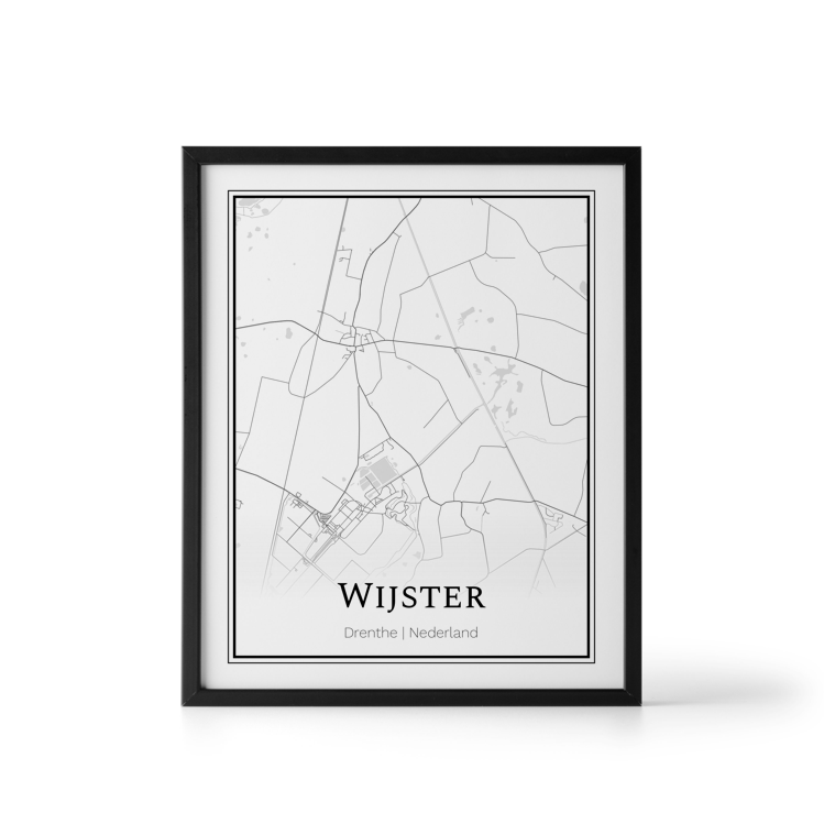 Plattegrond Wijster poster - Where It Happened