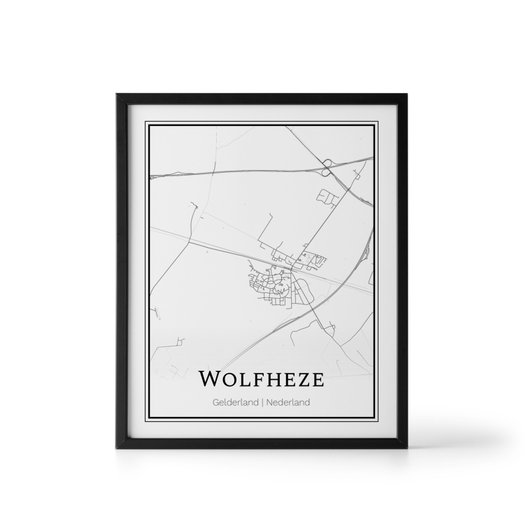 Plattegrond Wolfheze poster - Where It Happened
