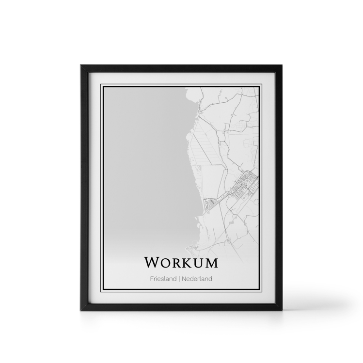 Plattegrond Workum poster - Where It Happened