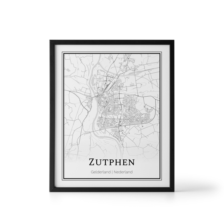 Plattegrond Zutphen poster - Where It Happened