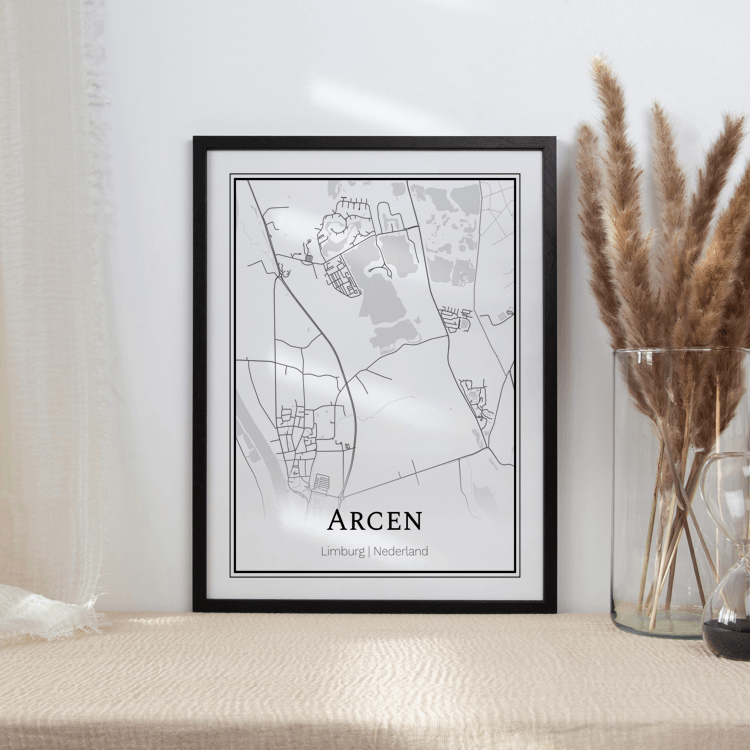 Plattegrond Arcen poster - Where It Happened