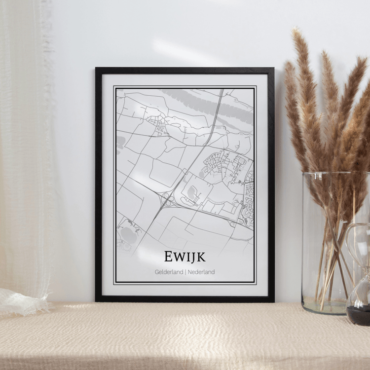 Plattegrond Ewijk poster - Where It Happened