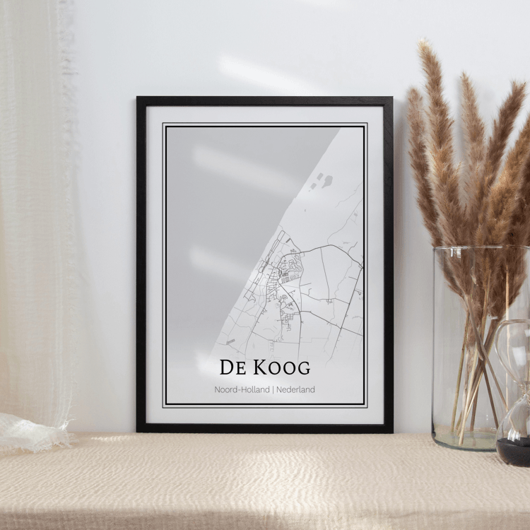 Plattegrond De Koog poster - Where It Happened