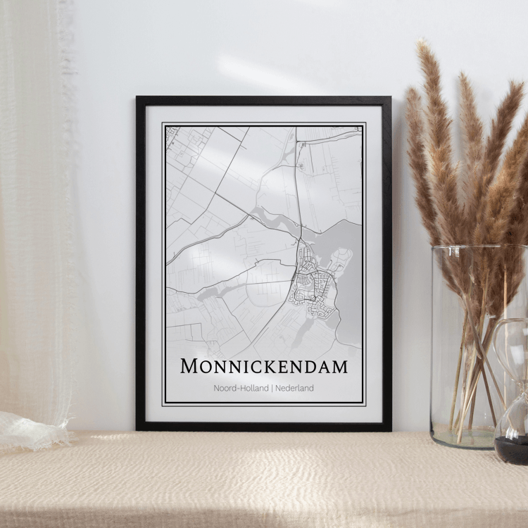 Plattegrond Monnickendam poster - Where It Happened