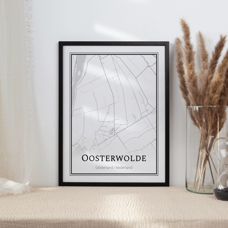 Plattegrond Oosterwolde poster - Where It Happened