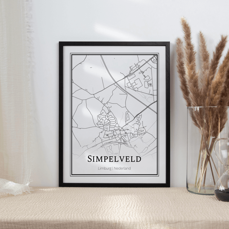 Plattegrond Simpelveld poster - Where It Happened