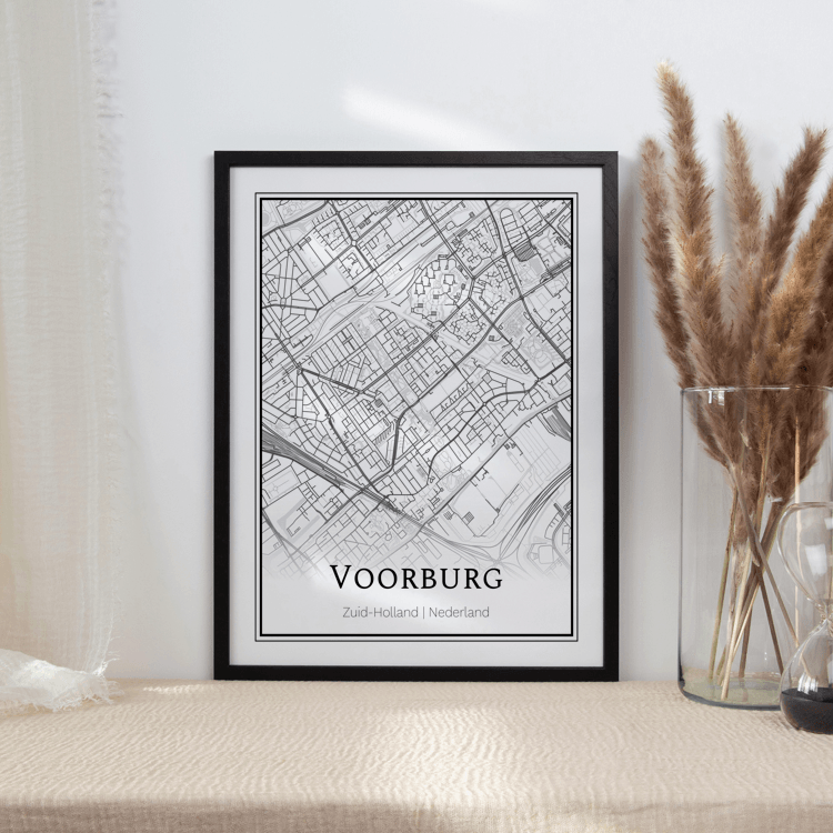 Plattegrond Voorburg poster - Where It Happened