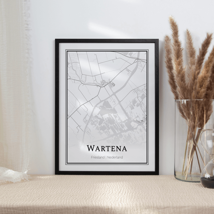 Plattegrond Wartena poster - Where It Happened