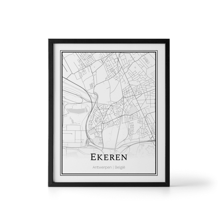 Plattegrond Ekeren poster - Where It Happened