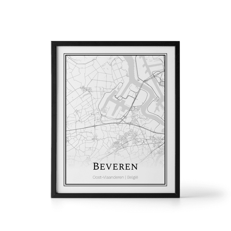 Plattegrond Beveren poster - Where It Happened