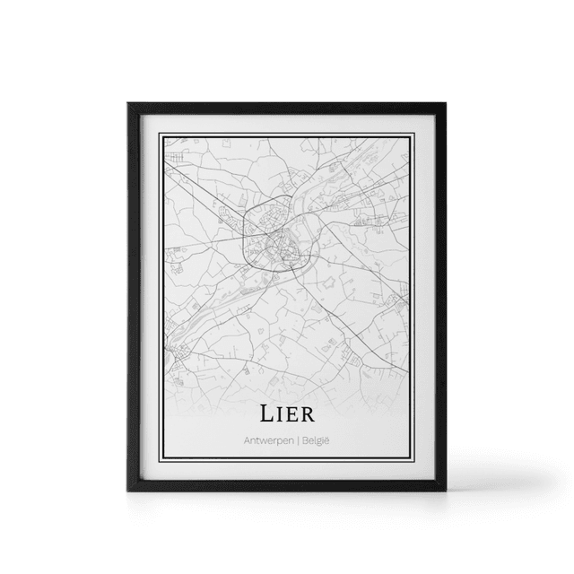 Plattegrond Lier poster - Where It Happened