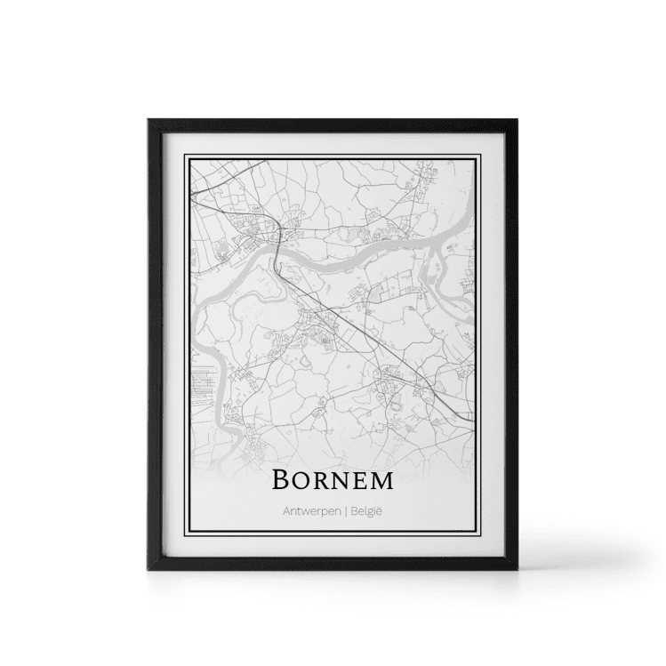 Plattegrond Bornem poster - Where It Happened