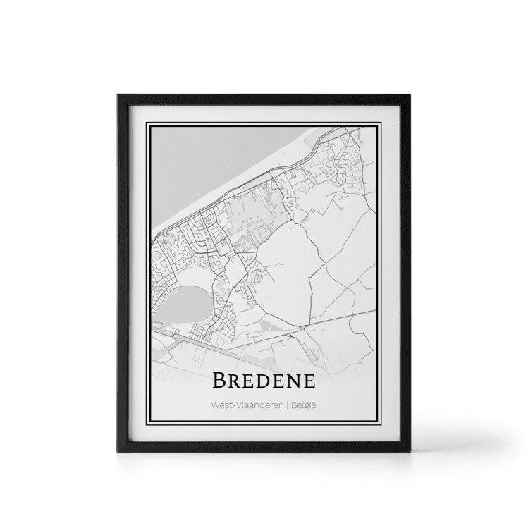 Plattegrond Bredene poster - Where It Happened